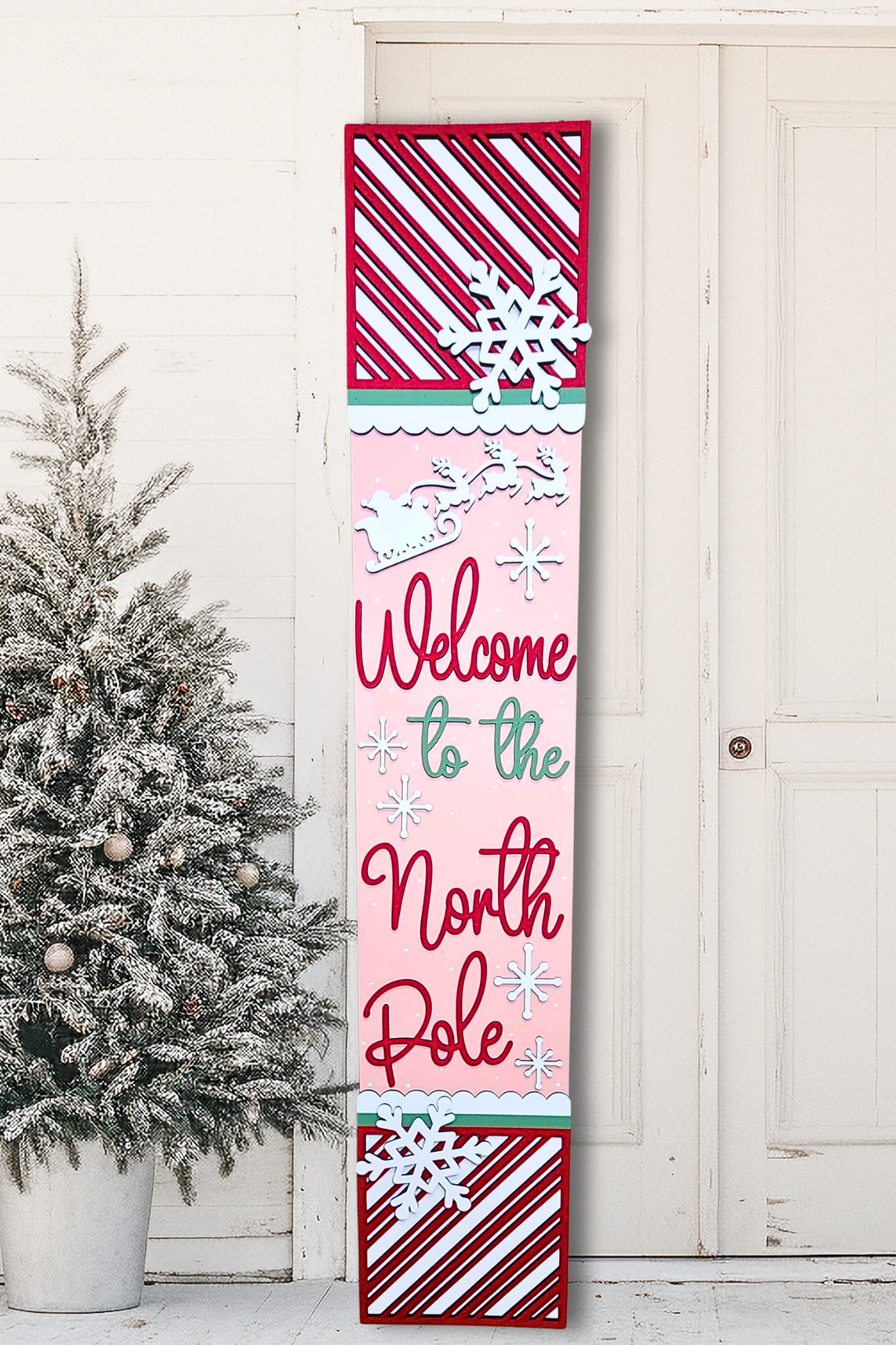 North Pole Porch Leaner – Crown and Crook
